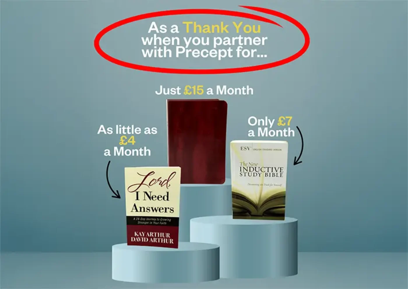 Help us equip others with God's Word - Partner with Precept UK